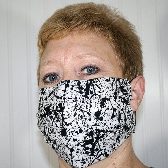 Hand Crafted | Accessories | Handmade Kids Ink Blot Fabric Face Mask ...